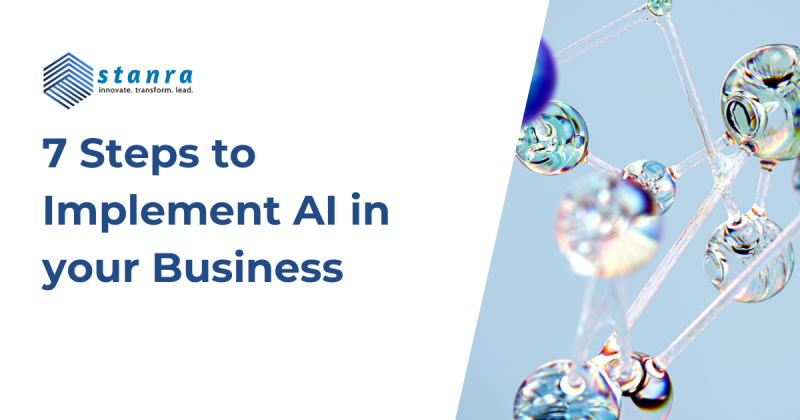 7 Steps to Implement AI in your Business - Stanra Tech Solutions